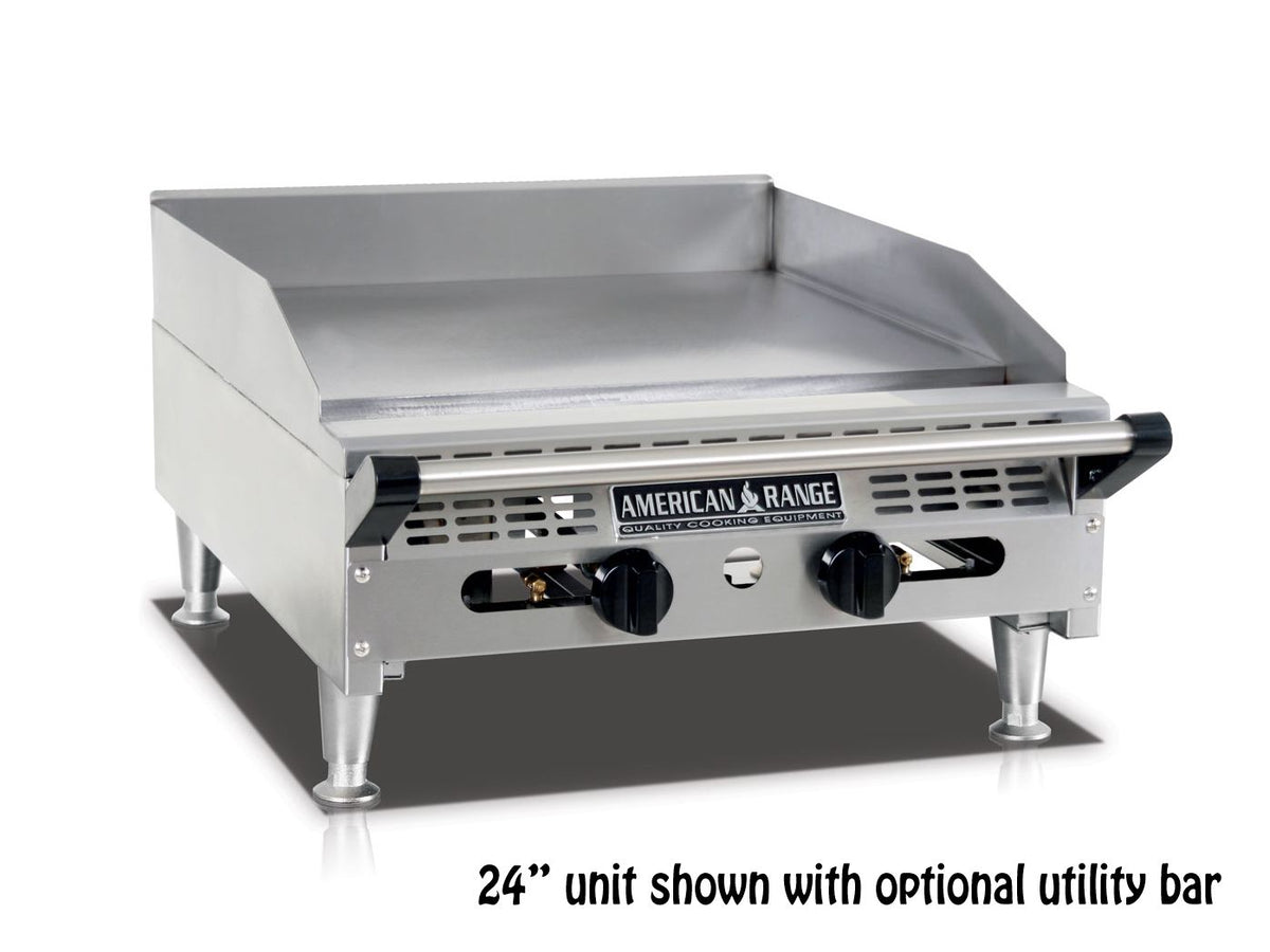 American Range AEMG-36, 36-inch Heavy Duty Manual Gas Griddle with Sta