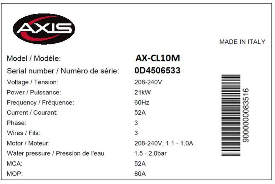 Axis AX-CL06D Full Size Combi Oven Digital Controls - Reversing Fans ...