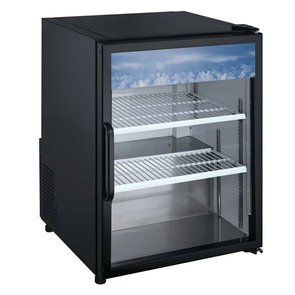 Coldline G5-B 24" Countertop Swing Door Merchandising Refrigerator, Bl