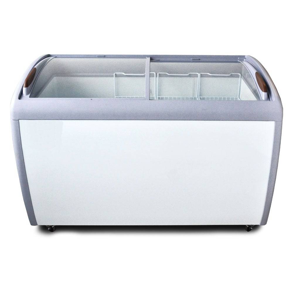 Coldline XS360 50" Curved Glass Top Display Ice Cream Freezer, 13 Cu ...