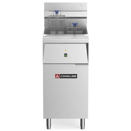 Cookline CF-40E-208-1 40 lb. Electric Floor Deep Fryer, 208V - 1 Phase ...