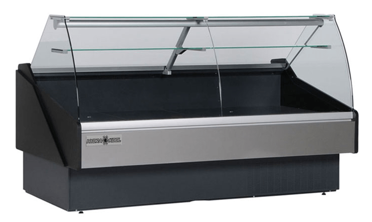 Hydra-Kool KPM-CG-60-R 60" Curved Glass Deli and Packaged Meat Display ...