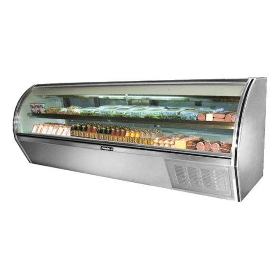Leader Refrigeration ERCD118-R Remote Curved Glass Counter Deli Display ...