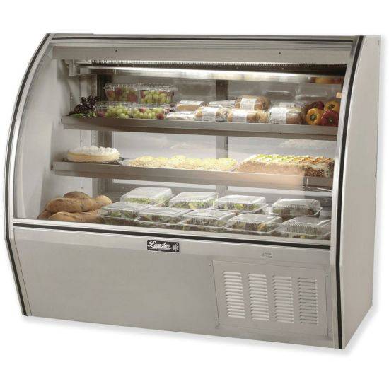 Leader Refrigeration ERHD60 Curved High Deli Display Case with 4 Doors