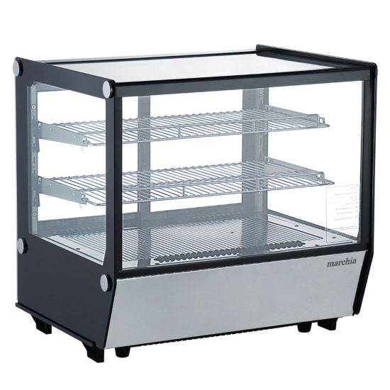 Marchia MDC120-ST 27" Refrigerated Display Case, Black Color, Straight ...