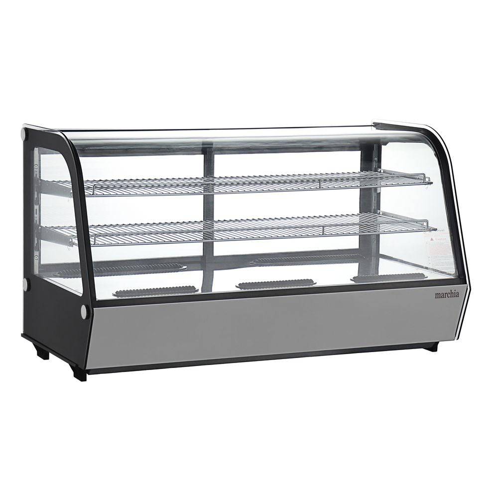 Marchia MDC261 48" Refrigerated Curved Glass Countertop Display Case ...