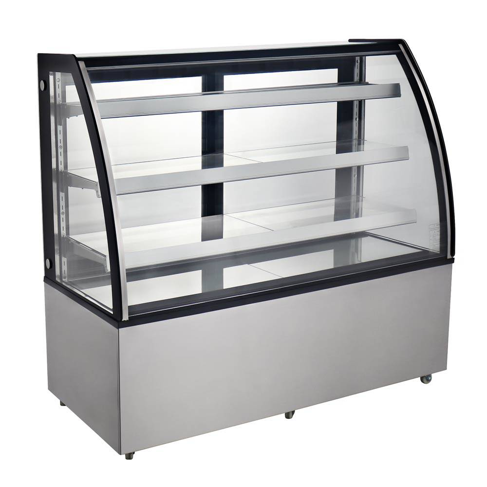 Marchia MBT72 72" Curved Glass Refrigerated Bakery Display Case | Top ...
