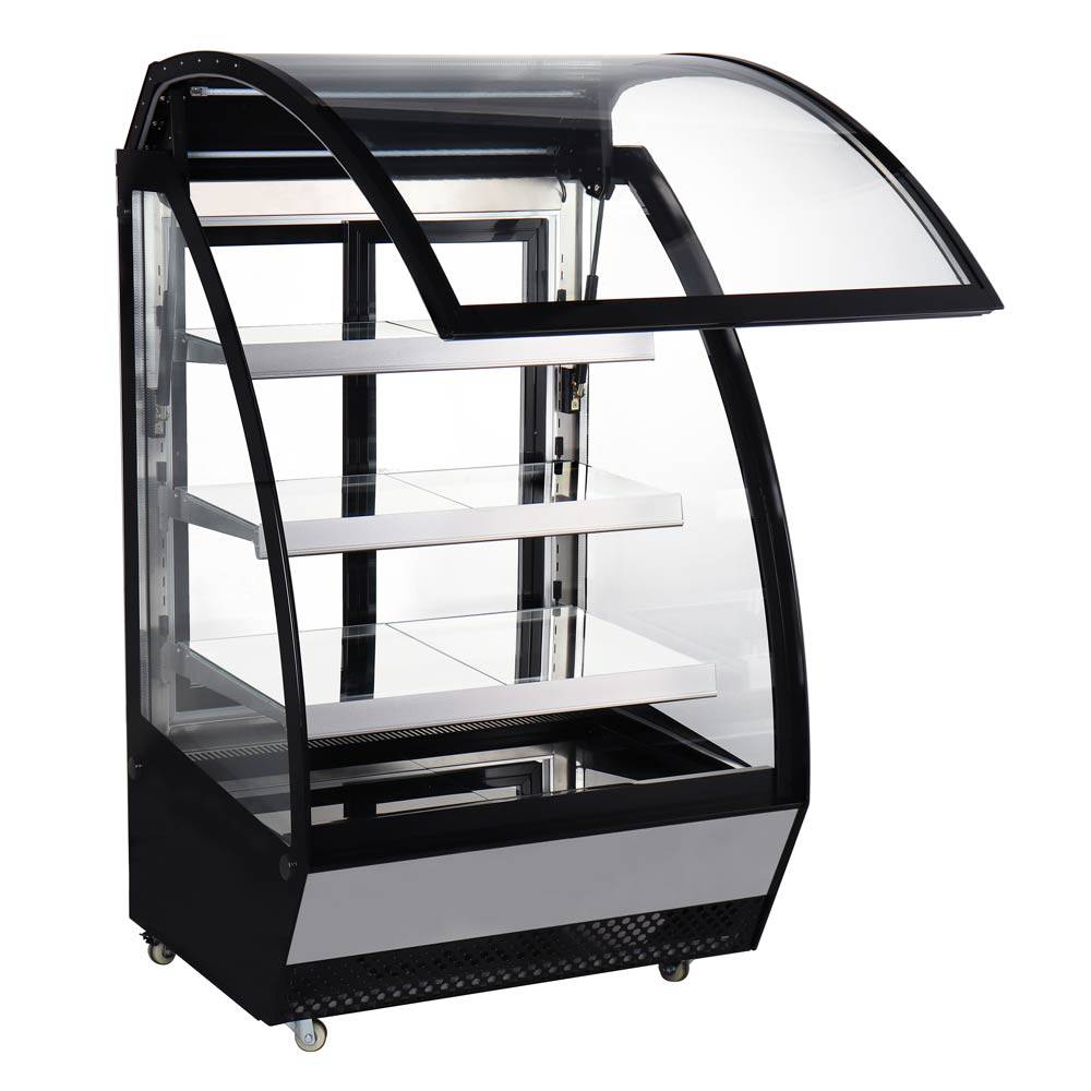 Marchia MBC36 36" Front Curved Lift-Up Glass Refrigerated Bakery ...