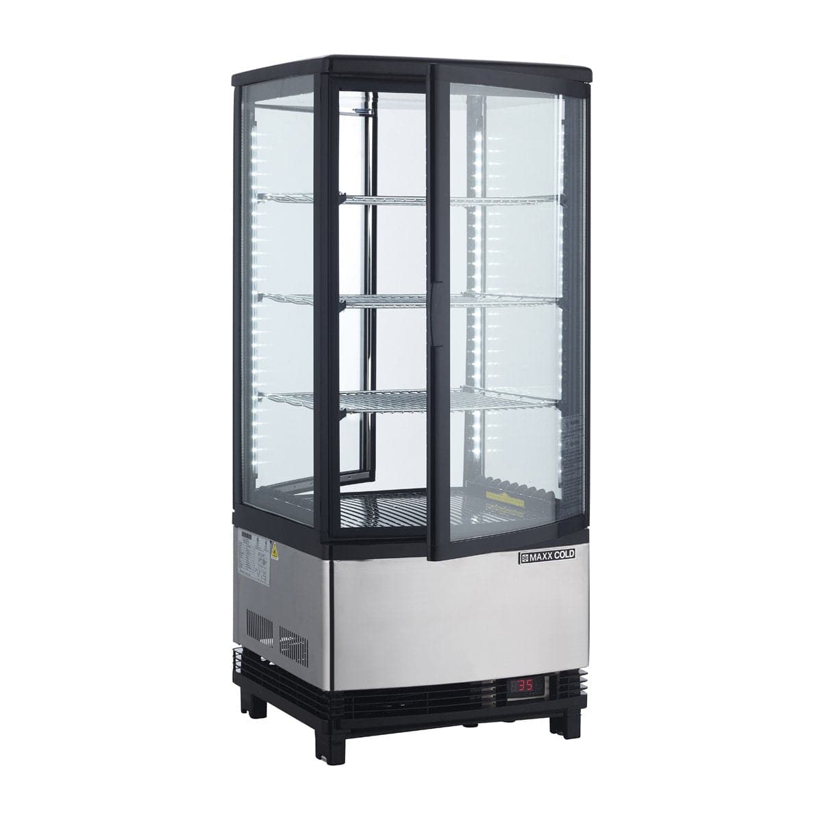 MECR-32D Maxx Cold 4-Sided Glass Countertop Merchandiser, Pass-Thru ...