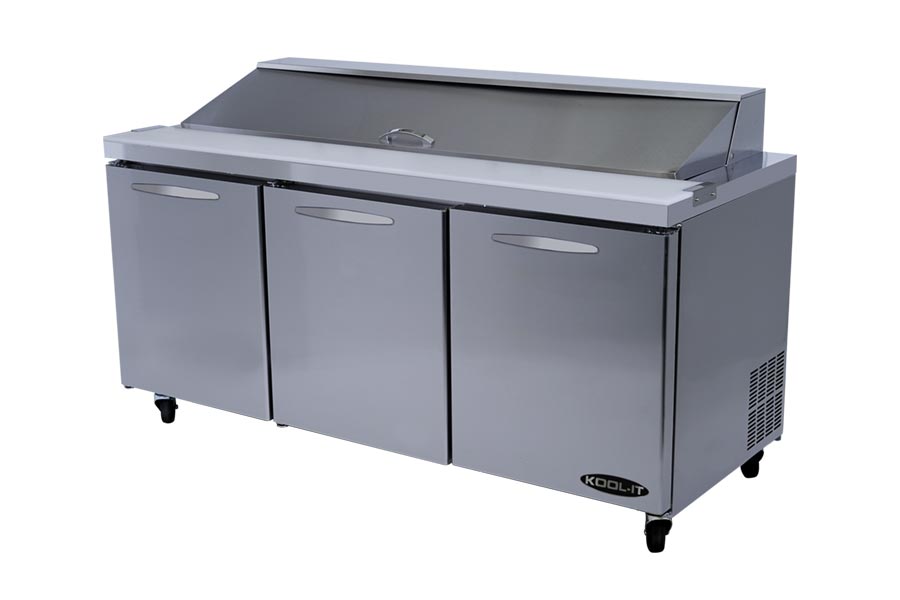 Kool-It KST-72-3 Sandwich Prep Table, 20.2 Cu. Ft. | Top Restaurant ...